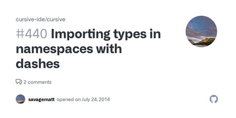 Importing Types In Namespaces With Dashes Issue Cursive Ide Cursive GitHub