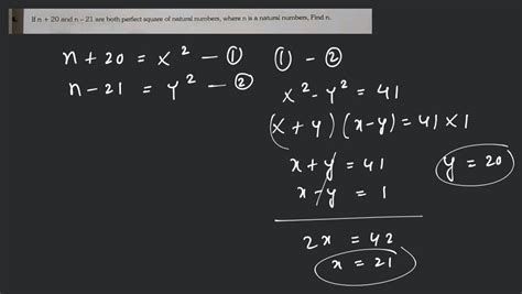 If N And N Are Both Perfect Square Of Natural Numbers Where N Is A