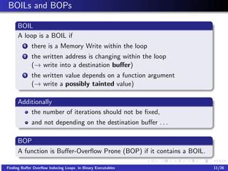 Buffer Overflow Prone Function Detection | PPT