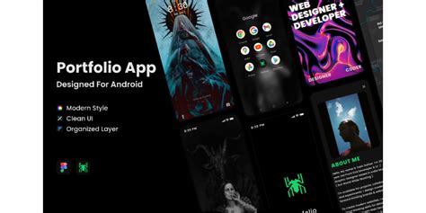 Portfolio App On Android Device Figma
