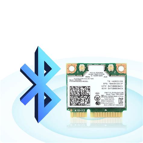 AC Dual Band Ghz Ghz Bluetooth Wireless Mini PCI E WiFi Network Card Walmart Com