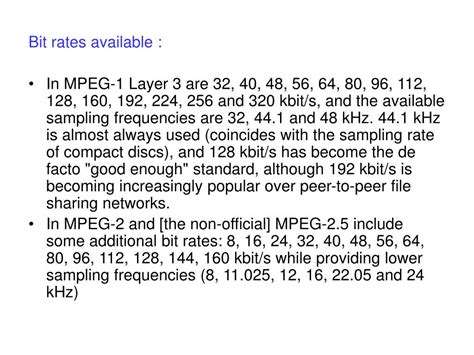 Ppt An Overview Of Perceptual Audio Coding And Mpeg Aac Powerpoint