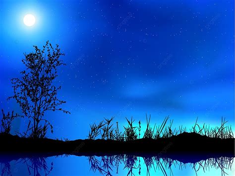 밤 풍경 밤 하늘 문 배경 낙엽 자연 배경 일러스트 및 사진 무료 다운로드 Pngtree