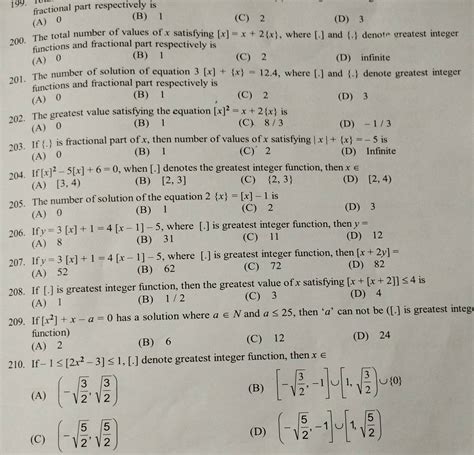 If Leq Left X Right Leq Denote Greatest Integer Func