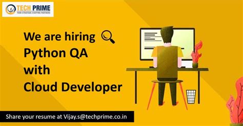 Tech Prime Consulting On Linkedin Hiring Python Pytest Cloud Aws