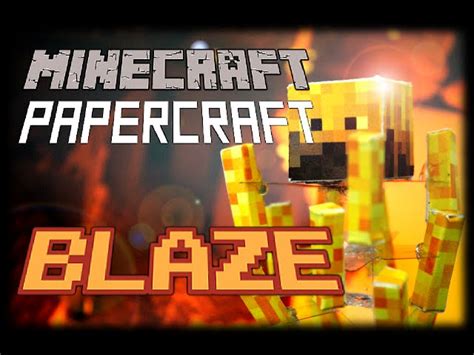 Printable Minecraft Papercraft Blaze Printable