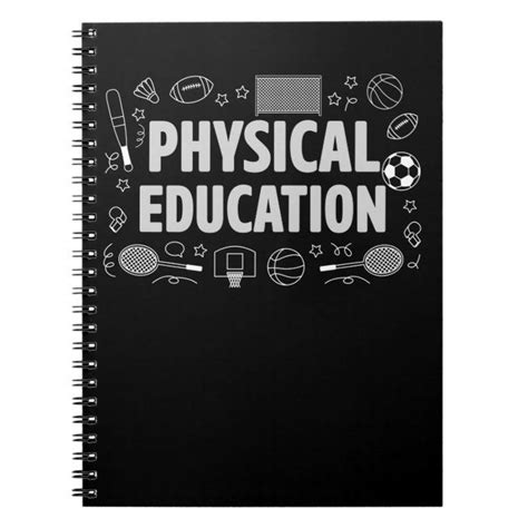 Physical Education Teacher Sports Pe Teaching Notebook Zazzle Physical Education Teacher