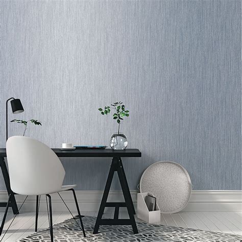 Galerie String Texture Blue A4 Wallpaper Sample Homebase