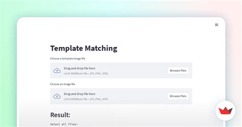 Template Matching Streamlit