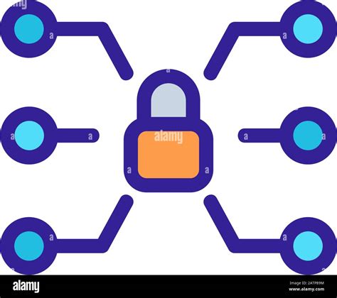 Multifunctional Lock Icon Vector Isolated Contour Symbol Illustration Stock Vector Image And Art