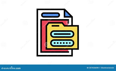 Electronic Folder Password Color Icon Animation Stock Footage Video Of Spyware Padlock 207656690