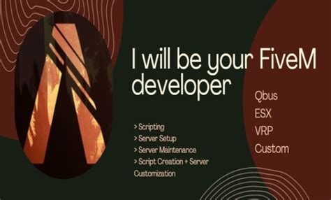 Be Your Professional Fivem Developer Qbus Esx Vrp By Liwedev Fiverr