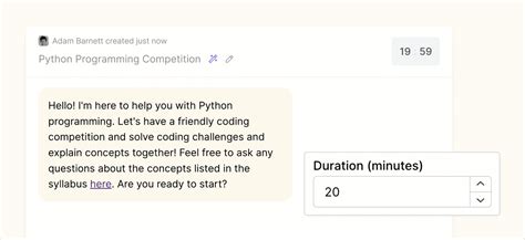 Python Coding Competition Babe Versus AI
