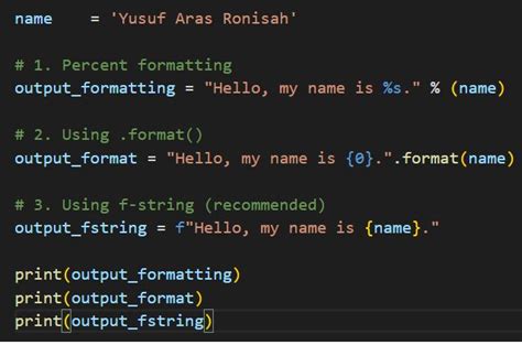 Understanding Python String Formatting Made Easy Today I Explored