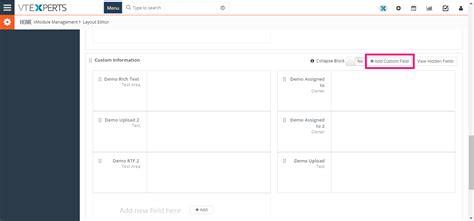 advanced custom fields vtiger experts