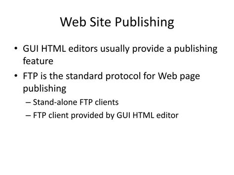 Ppt Lesson 10 Gui Html Editors Powerpoint Presentation Free