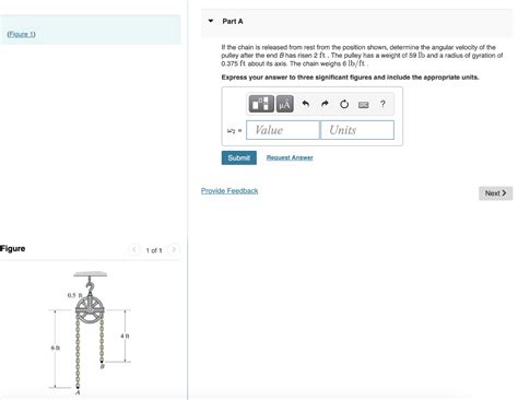 solved if the chain is released from rest from the position