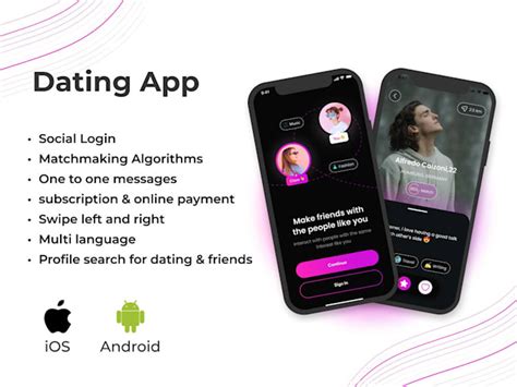 Build Dating App Like Tinder Bumble Hinge Flutter App Match Making App By Lukehunter Fiverr