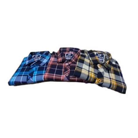 Cotton Men Casual Check Shirt At ₹ 235 In Madurai Id 21923387273