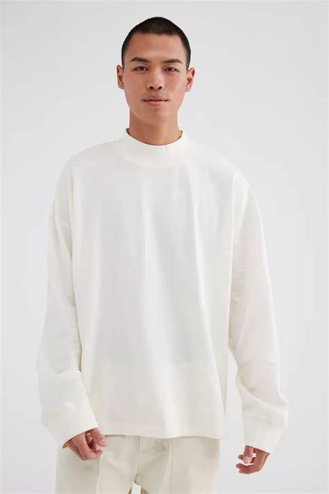 Standard Cloth Shortstop Pique Mock Neck Tee Urban Outfitters