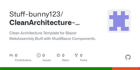 Github Stuff Bunny123cleanarchitecture Blazorhero Clean Architecture Template For Blazor