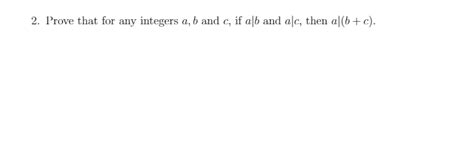 solved for integers a b alb read as “a divides b 2