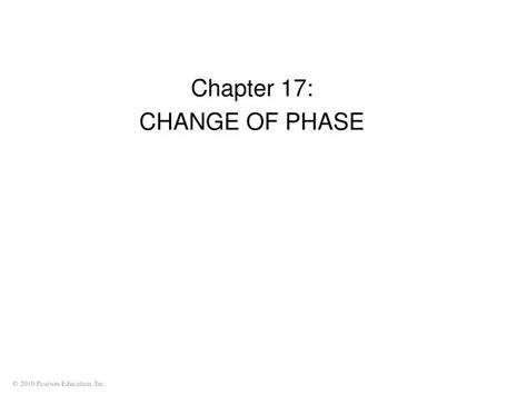 PPT Chapter 17 CHANGE OF PHASE PowerPoint Presentation Free Download ID 3698898