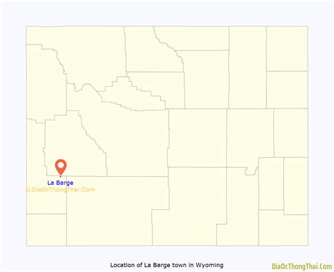 Map Of La Barge Town Thong Thai Real