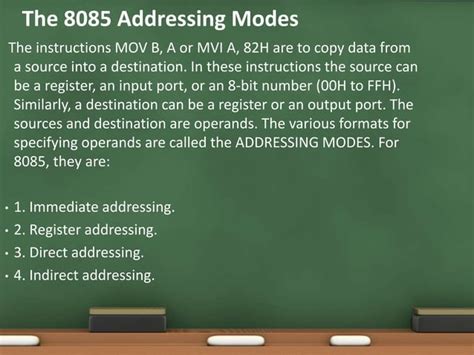 Addressing Modes 8085 Ppt