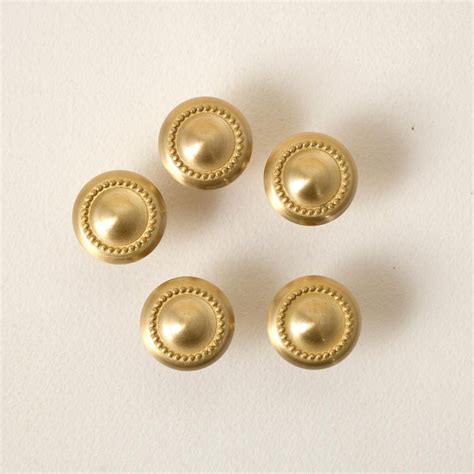 French Cabinet Knobs Solid Brass Brushed Gold Drawer Knobs Ornate