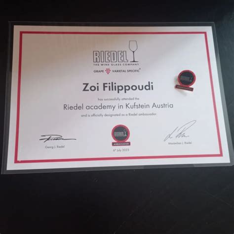 Zoi Filippoudi On Linkedin Riedel Wineglasscompany