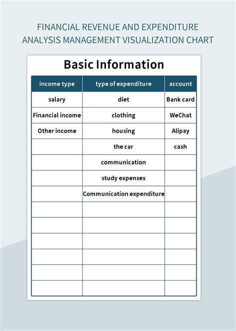 financial revenue and expenditure analysis management visualization