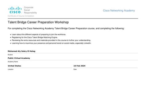 Mohamed Ali Elhalag On Linkedin Cisco Netacad Softskills