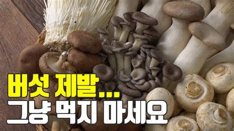 버섯의 모든것 이것만 숙지하세요 보관효능종류먹는법고르는법 Youtube