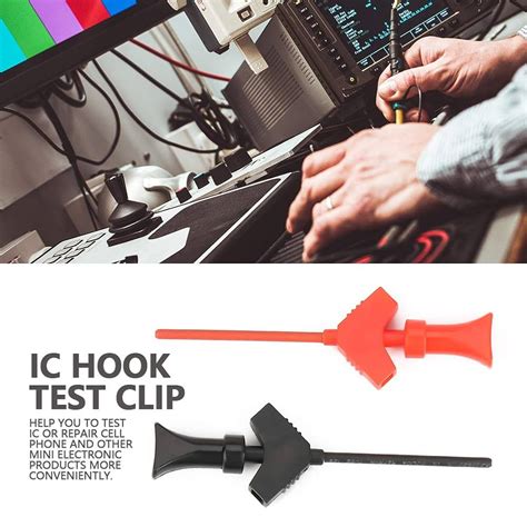 Grabber Test Clip 58mm Single Test Grabber Hook Clip Test Probe Red In