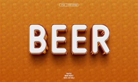 Beer Text Effect Psd 34000 High Quality Free Psd Templates For Download