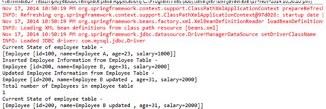 Spring Jdbc Spring Tutorial By Wideskills