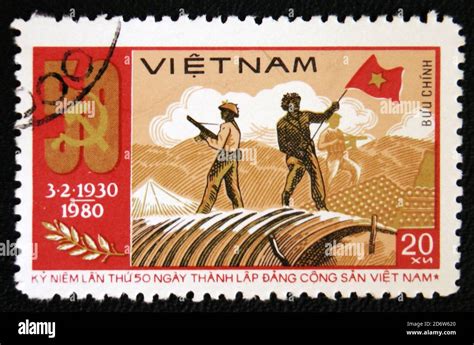 Moscow Russia January 7 2017 A Stamp Printed In Vietnam Shows