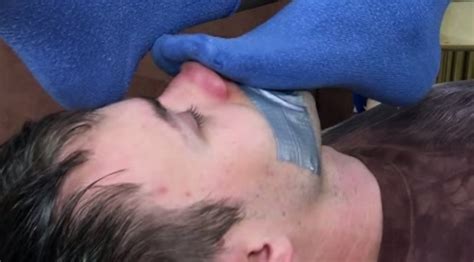 Guy Getting His Nose Rub And Squished By Feets Thisvid Com