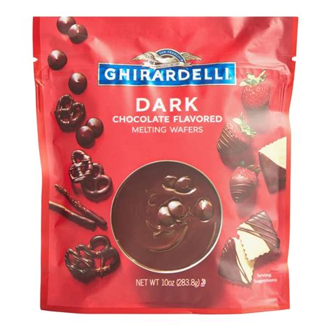 Ghirardelli Dark Chocolate Flavored Melting Wafers Haute Home Furnishings