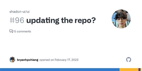 Updating The Repo · Issue 96 · Shadcn Uiui · Github