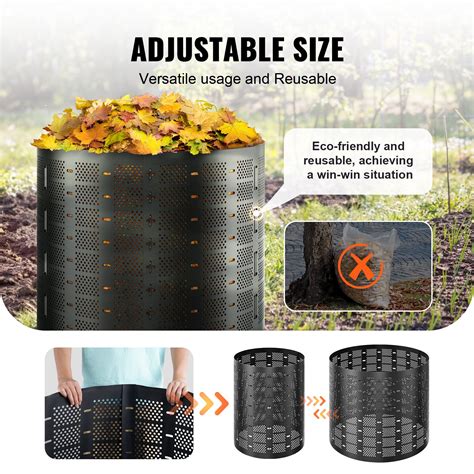 Vevor Compost Bin 8328 L Outdoor Expandable Composter Easy To Setup