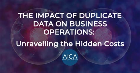 the impacts of duplicate product data on business operations