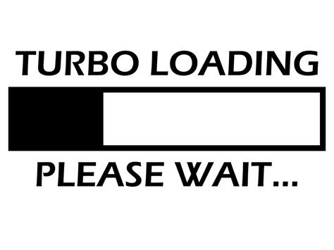 Samolepka Turbo Loading Řezané Samolepkycz