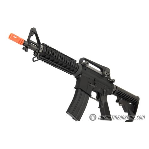 We Tech Full Metal M4 Cqb Ris Open Bolt Gas Blowback Rifle Black