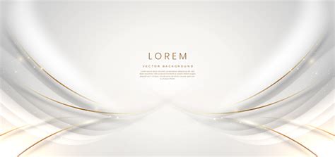 황금색 선과 조명 효과가 반짝이는 고급스러운 회색과 흰색 곡선 배경 배경 주제에 대한 스톡 벡터 아트 및 기타 이미지 배경 주제 추상적인 호화로움 Istock