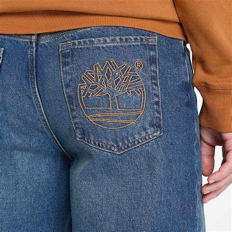 Sandown Embroidered Denim Trouser For Men In Blue