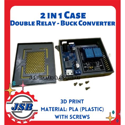 2 In 1 Casing Buck Converter And Double Relay Fit Casing Only Shopee