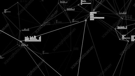 Connected Data Points Animation Stock Video Clip K0092996