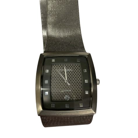 Mens Chisel Titanium Watch